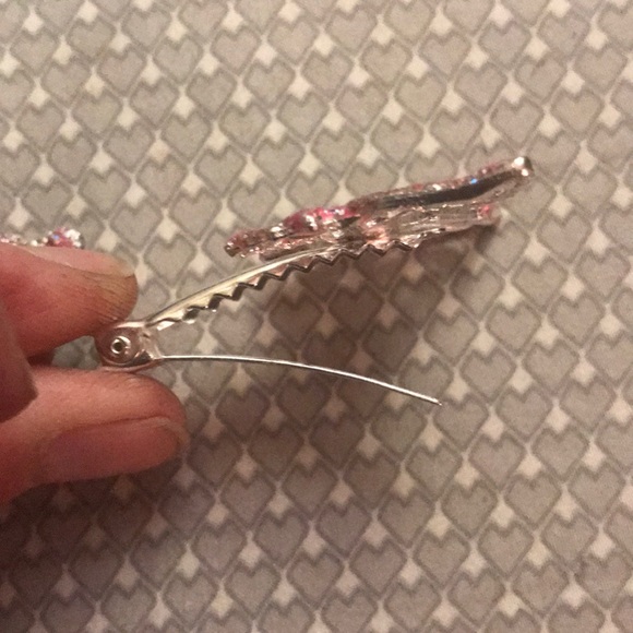 Accessories | New Cute Pink Irridescent Butterfly Hair Clips | Poshmark